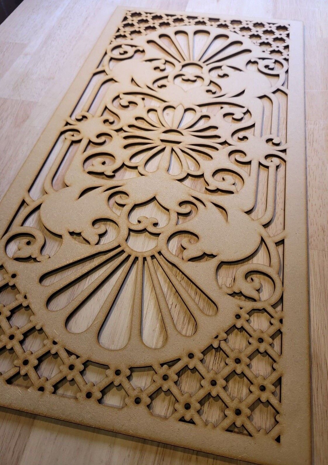 French Bohemian Decorative Screen Radiator Cabinet Panel 2FT x 4FT 3mm